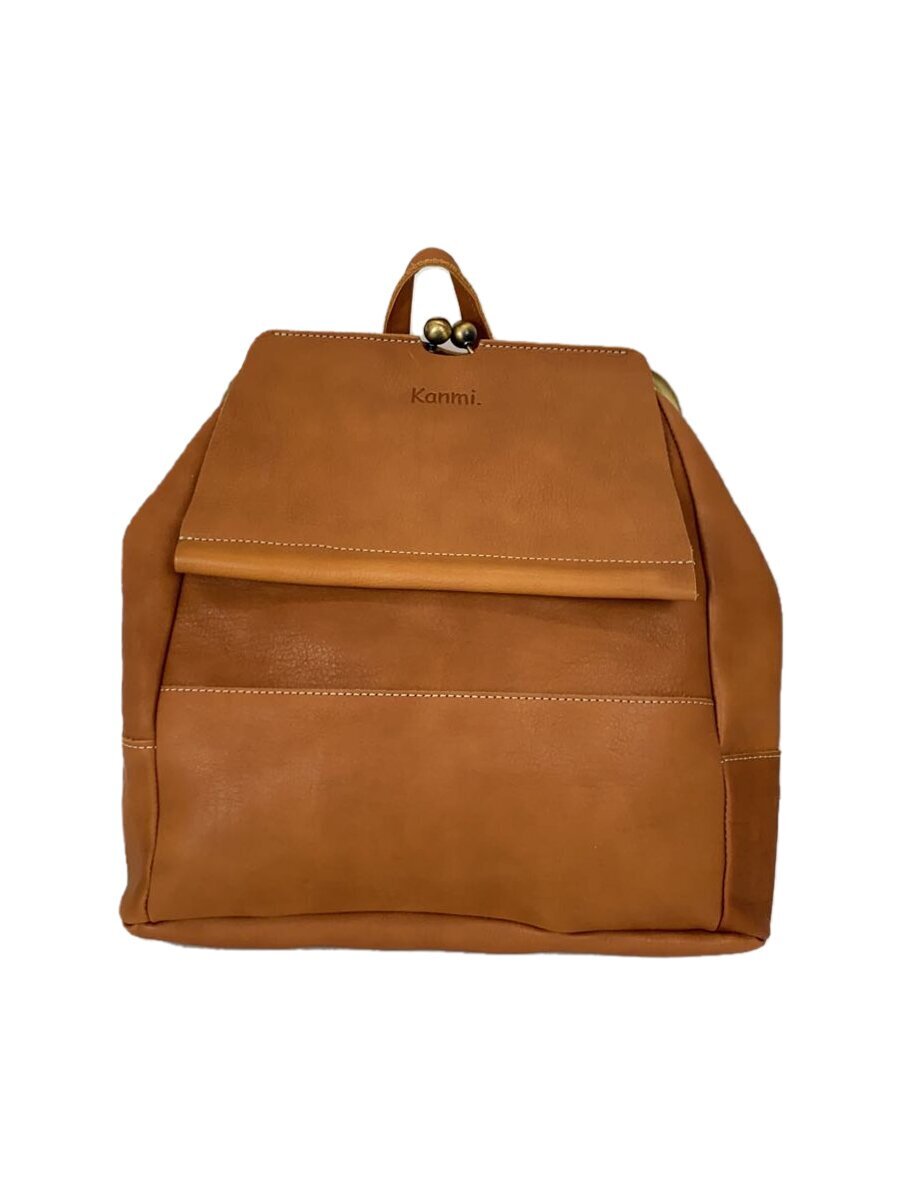 Yahoo!オークション - Kanmi. がま口/リュック/レザー/キャメル