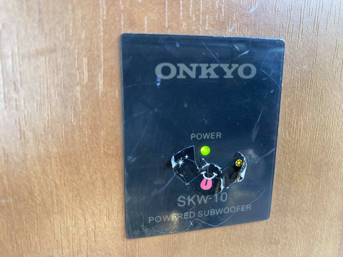 Yahoo!オークション - ④t732 ONKYO オンキヨー アンプ内蔵サブウーフ...