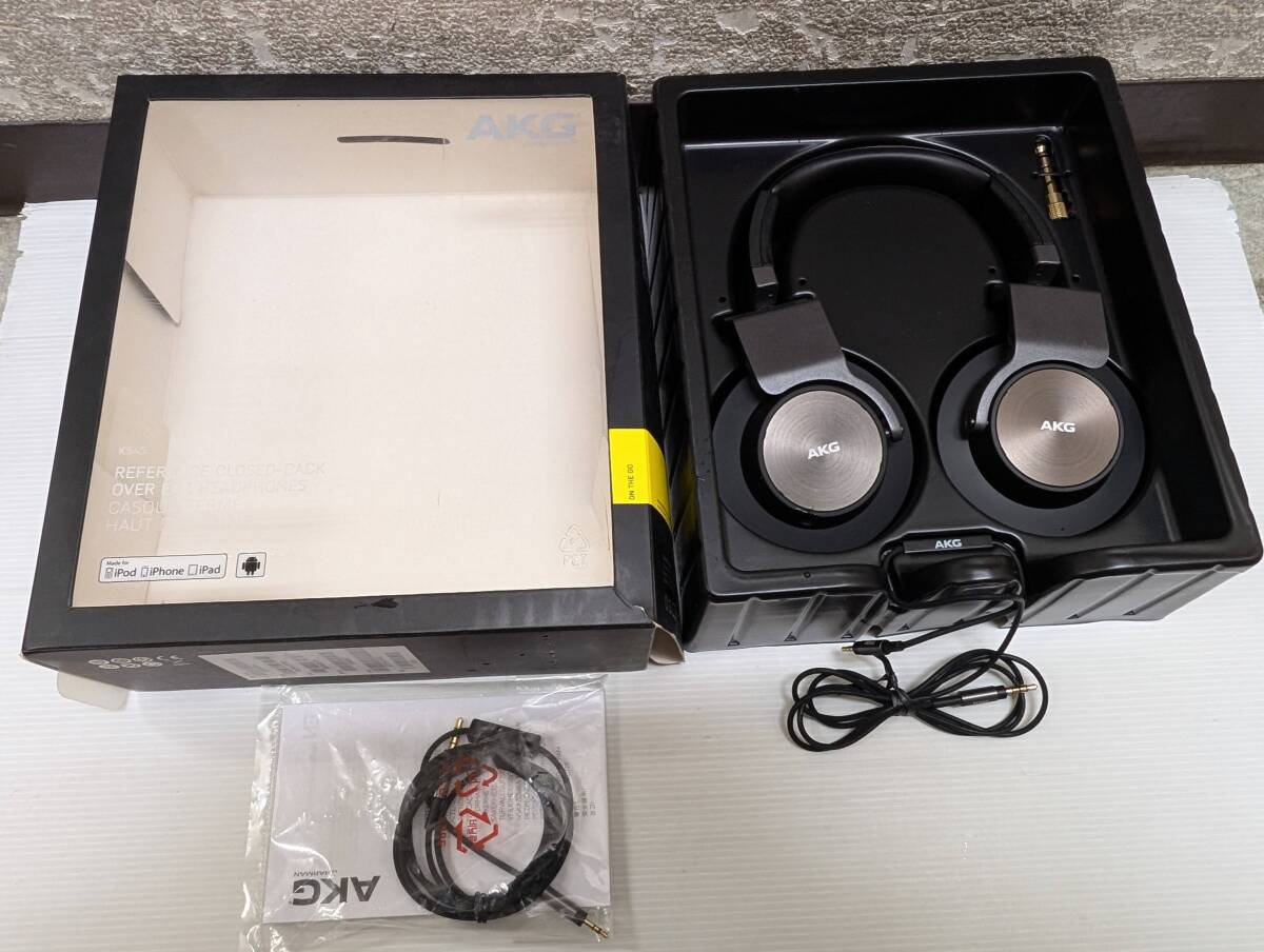 Yahoo!オークション - 3637)AKG ハーマン K545 密閉型ヘッドホン ポー...