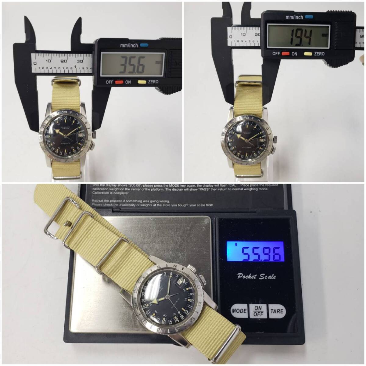 Yahoo!オークション - x/x/M114-635 GLYCINE 腕時計 AIRMAN AUTOMATIC ...