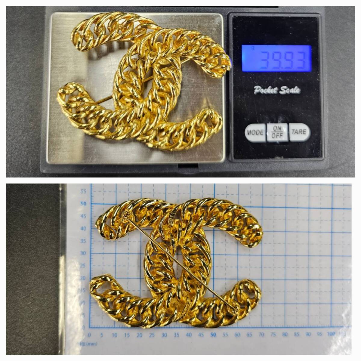 Yahoo!オークション - 24名/271614/E123-627/AM35000 ブローチ CHANEL ...