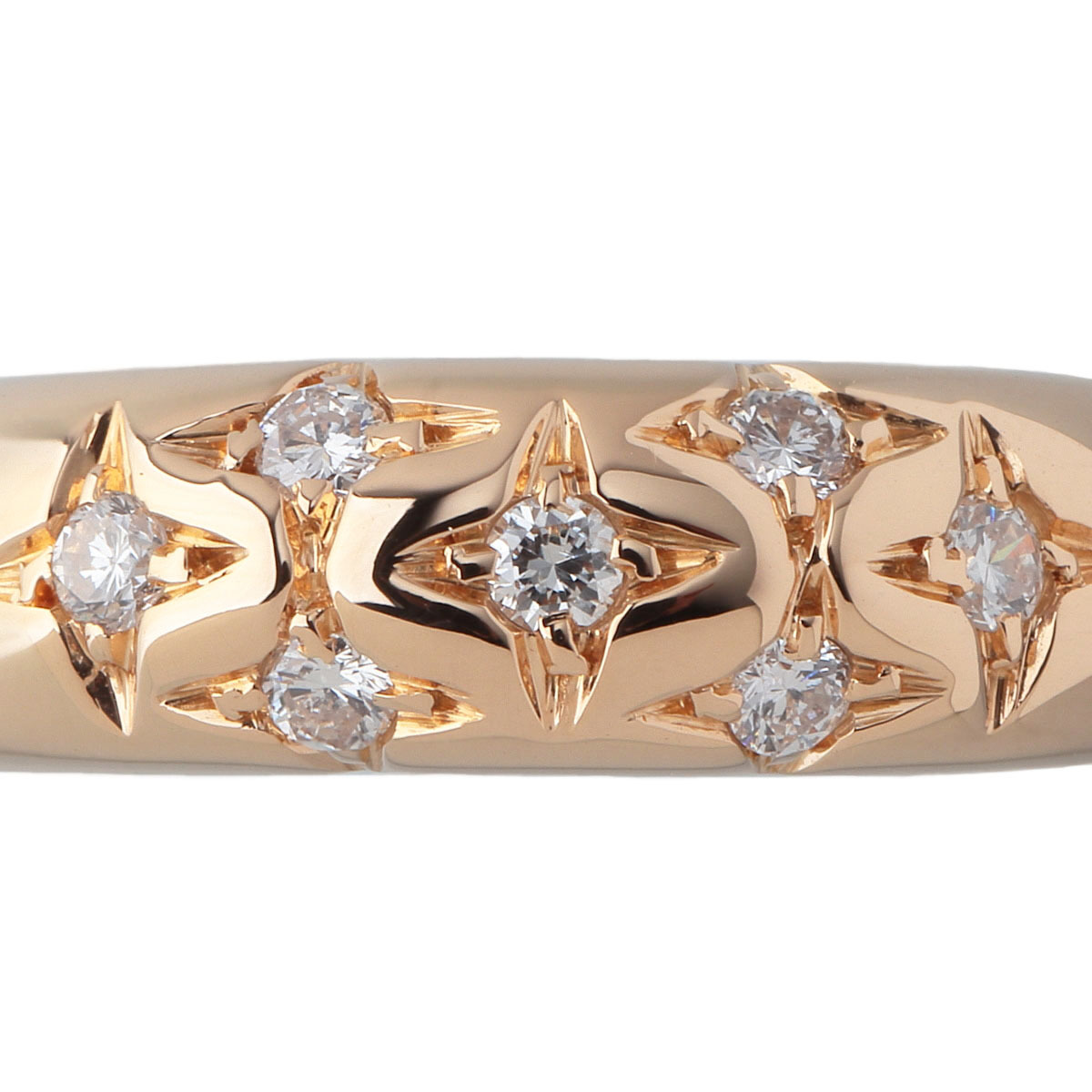 Yahoo!オークション - ショーメ アノー ダイヤ リング 11号弱 750YG 新...