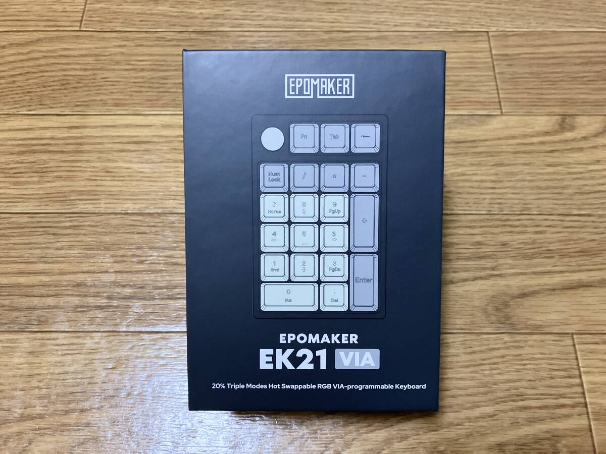 EPOMAKER EK21 VIA ワイヤレス テンキー メカニカル キーボード ガスケットマウント ホットスワップ Windows Mac iPad iOS Android(ワイヤレス ...