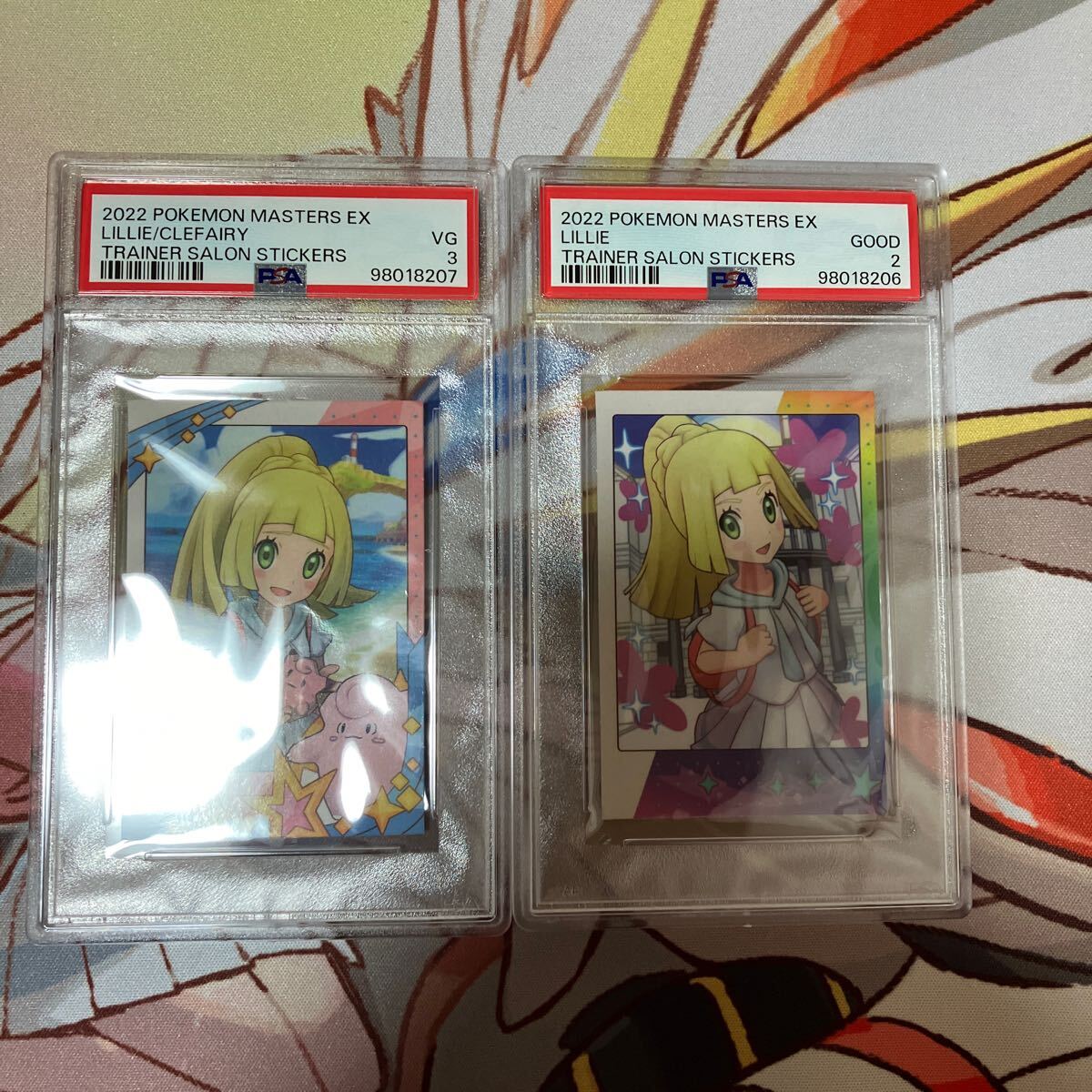 Yahoo!オークション - リーリエ ポケモンマスターズex PSA2 3 ステッカ...