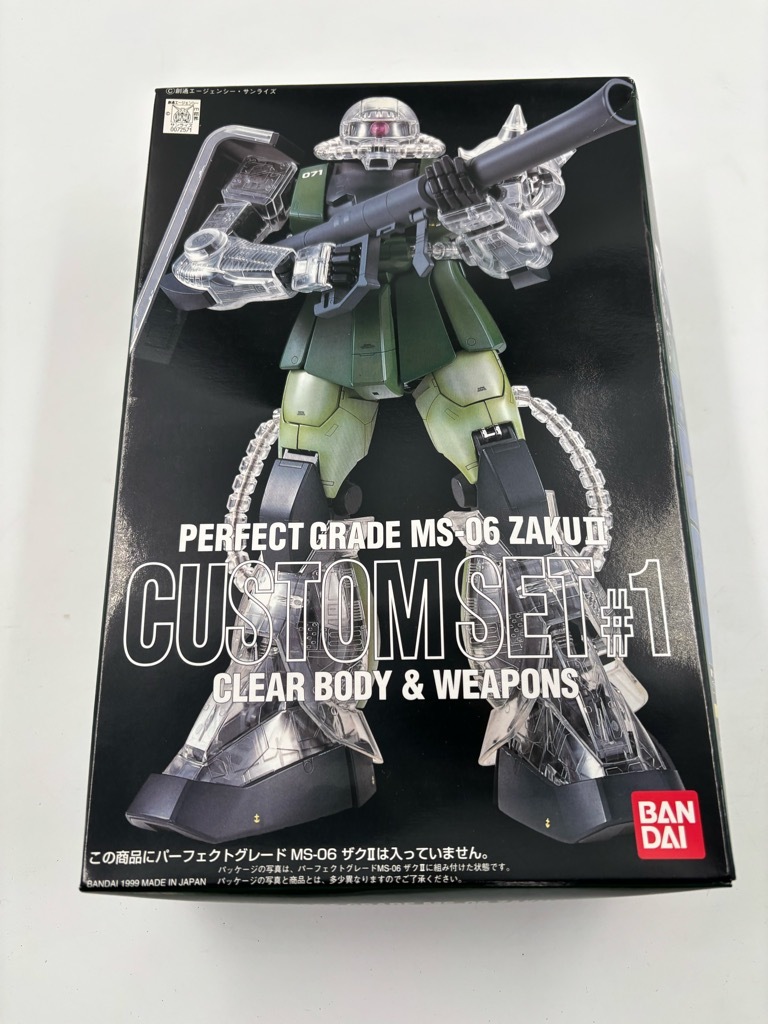 b-d724 未組立 バンダイ/BANDAI PG 1/60 機動戦士ガンダム MS-06 ザクII カスタムセット1 クリヤーボディ ウェポンズ プラモデル(機動戦士ガンダム)｜売買された ...