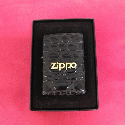 Yahoo!オークション - ZIPPO ジッポー ワニ黒 オイルライター
