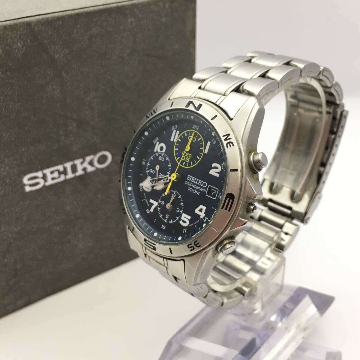 Yahoo!オークション - D249-32 SEIKO/セイコー CHRONOGRAPH クロノグ...