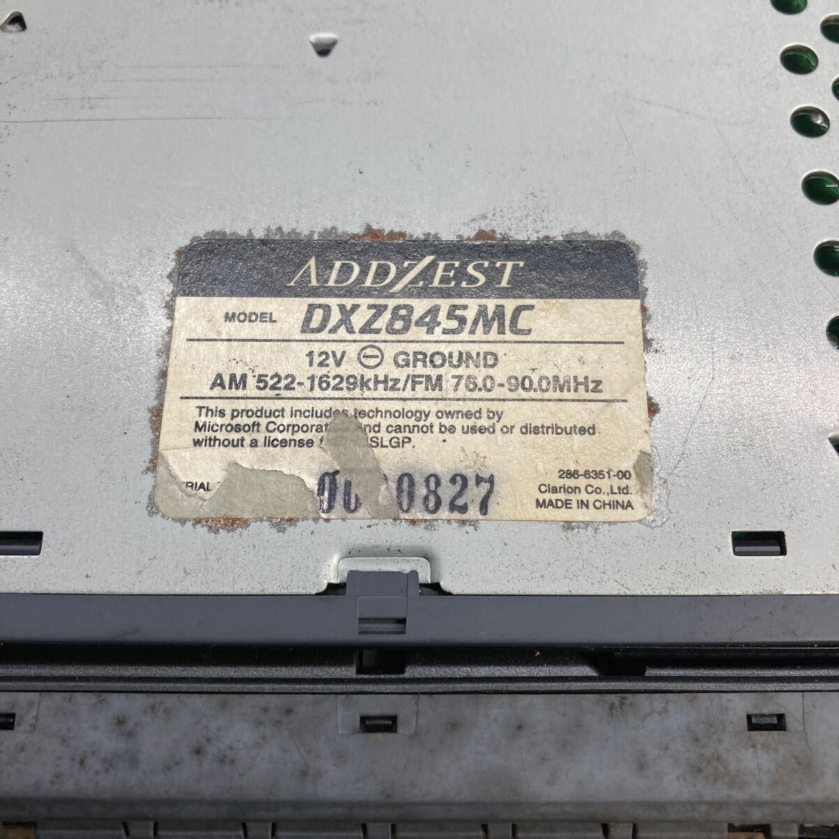 Yahoo!オークション - AV11-398 激安 カーステレオ ADDZEST clarion DX...