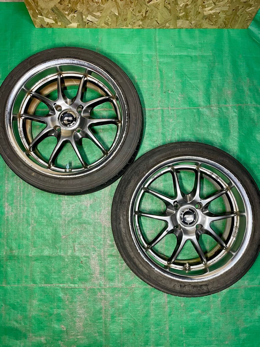 Yahoo!オークション - 希少 WORK MEISTER S2R 15インチ 4穴 PCD100 6.5...