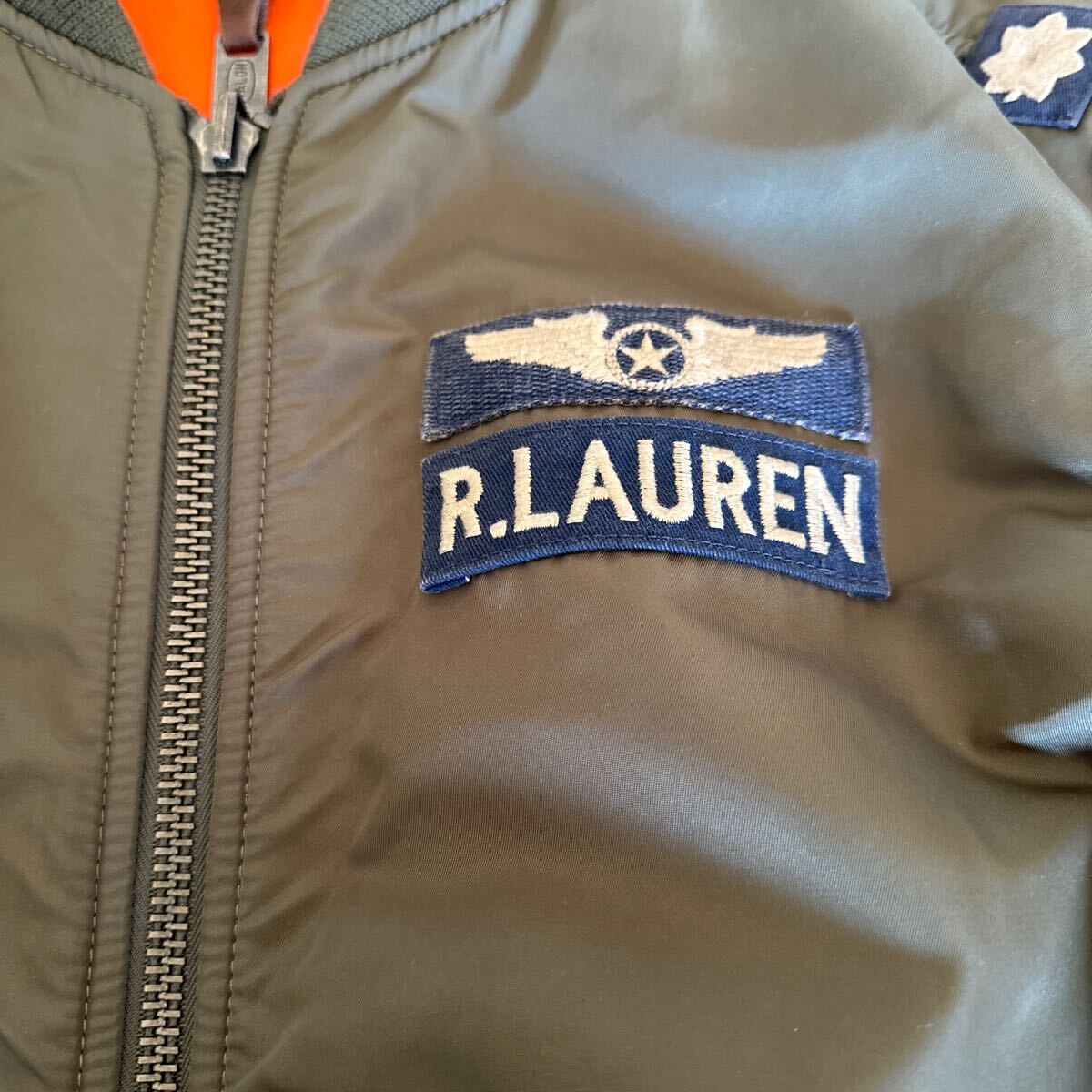 Yahoo!オークション - ラルフローレン ミリタリー ジャケット MA-1 フ...