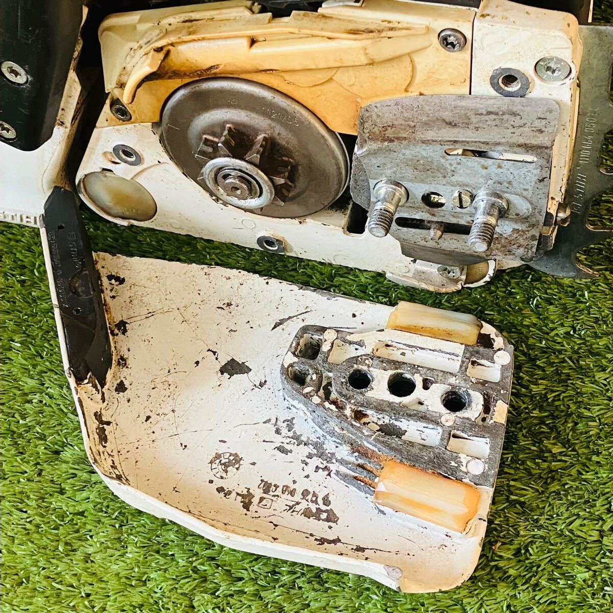 Yahoo!オークション - スチール MS240 42cc ガイドバー40cm 清掃・動作...