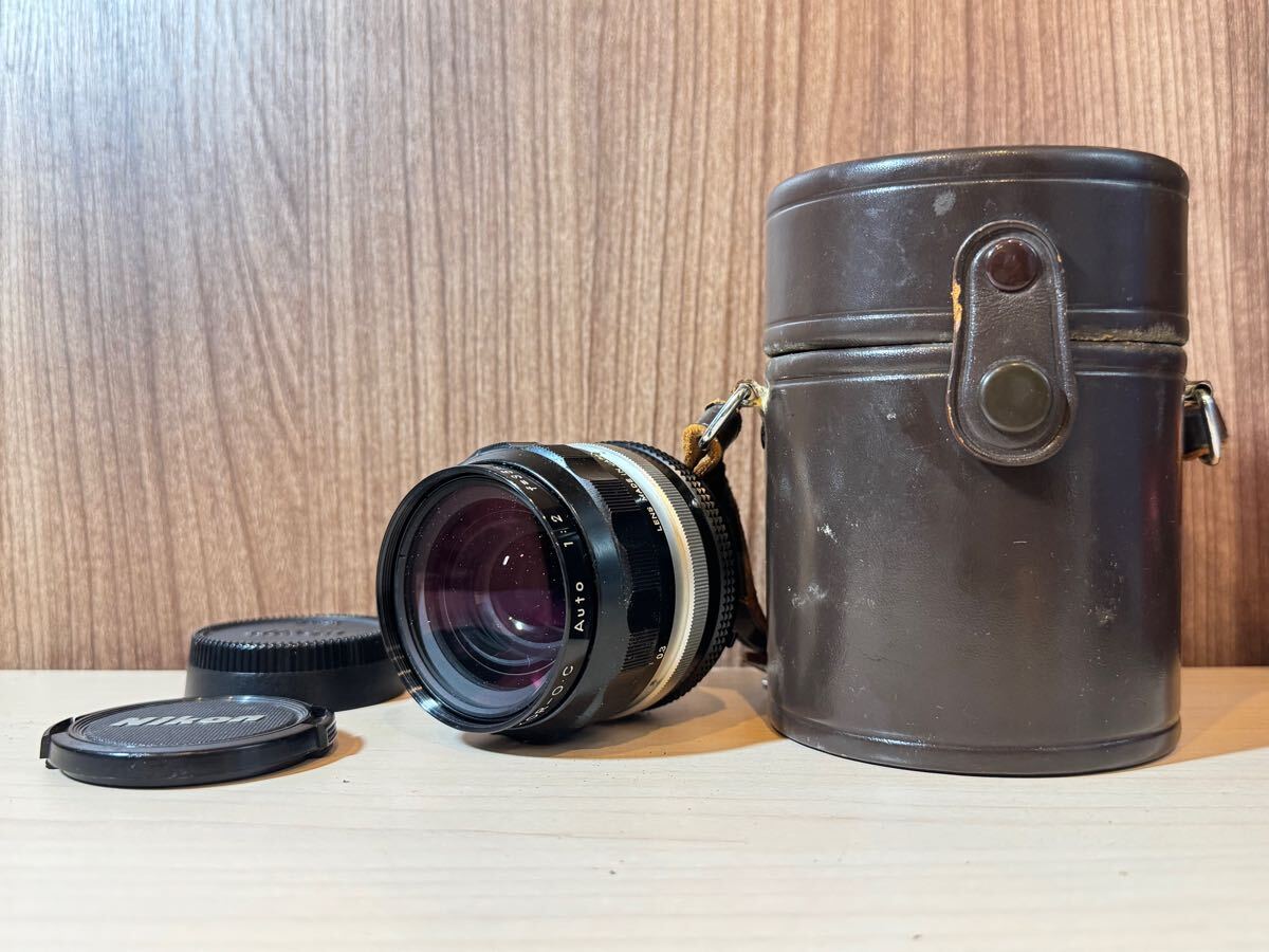 Yahoo!オークション - 塩a215 Nikon NIKKOR-O・C F2 35mm カメラ レン...