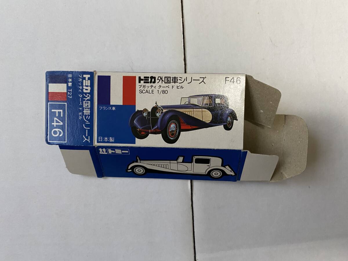 Yahoo!オークション - トミカF46 ブガッティ クーペ 空箱