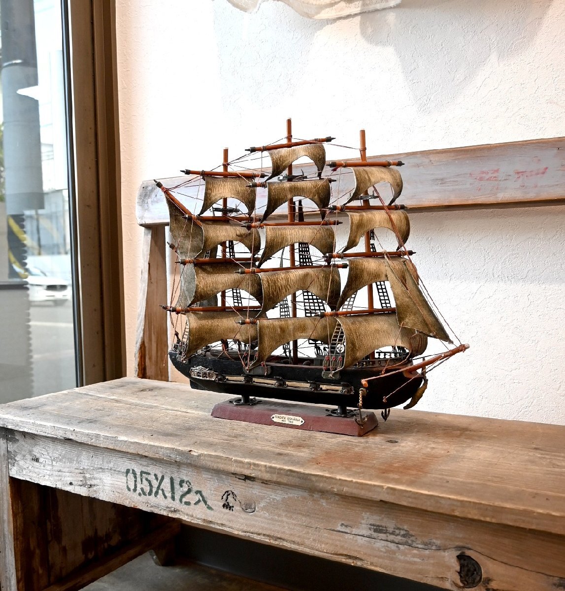 帆船の置物 船のオブジェ FRAGATA ESPANOLA ANO 1780 レトロ マリン ヴィンテージ 古道具のgplus広島 2411i(船)｜売買されたオークション情報、yahooの ...