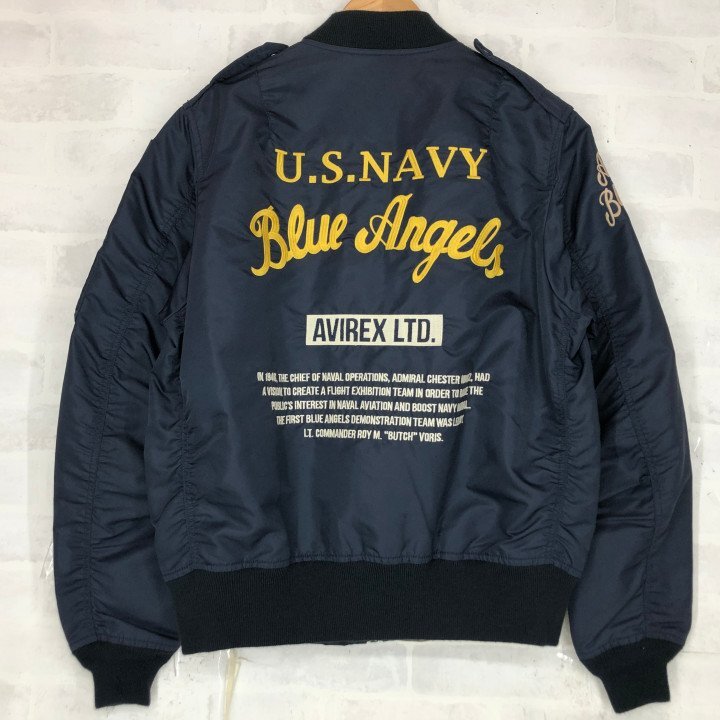 Yahoo!オークション - AVIREX アヴィレックス L-2A BLUE ANGELS ブルー...