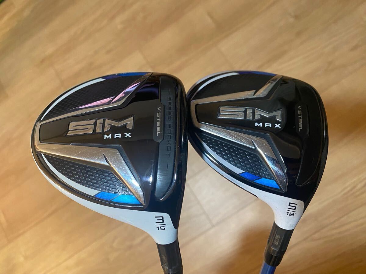 Yahoo!オークション - 【テーラーメイド】SIM MAX 3W 5W 2本セット ス...