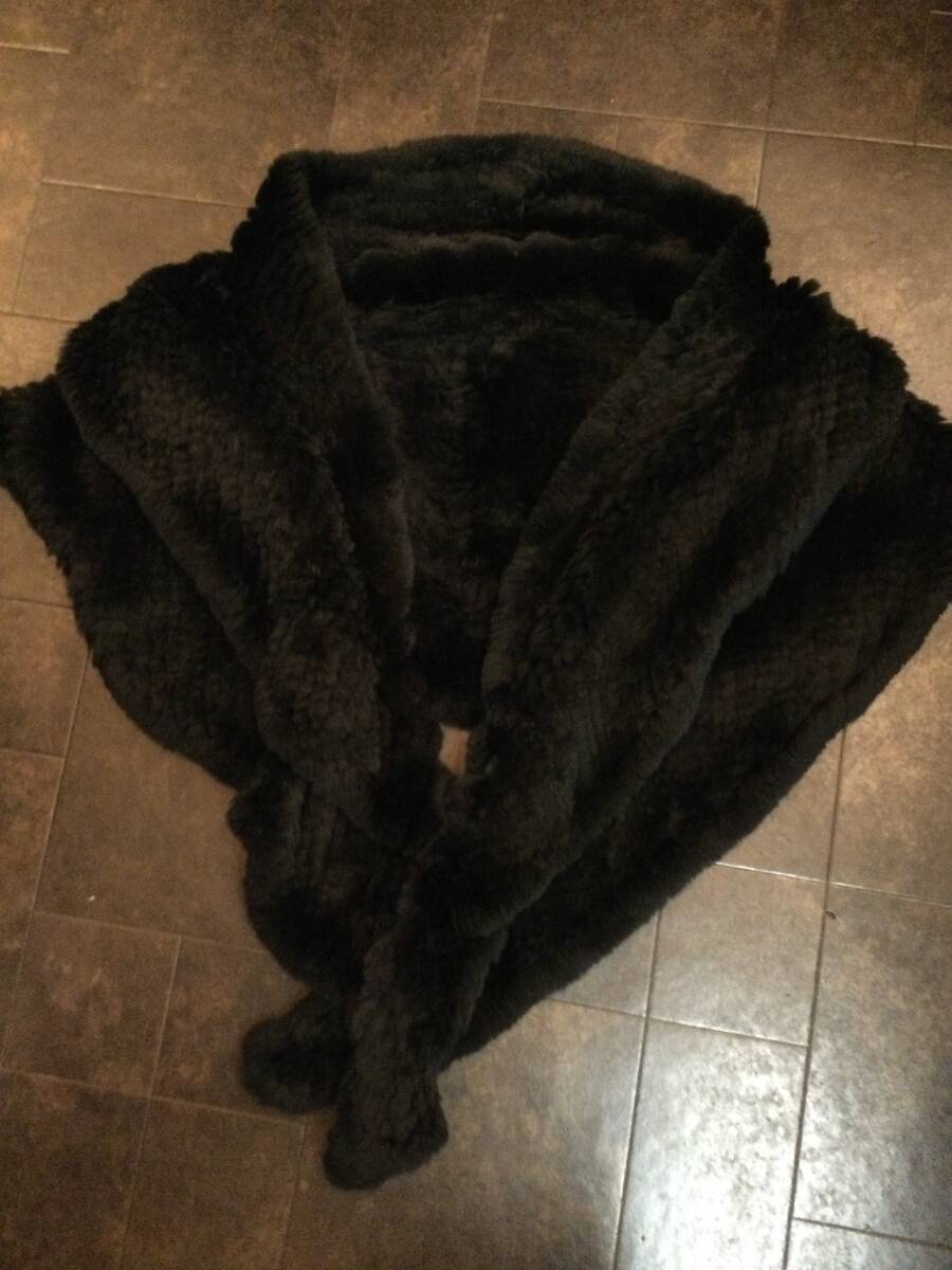 Yahoo!オークション - D1121-101 ヴィンテージ ラビットファー メッシ...