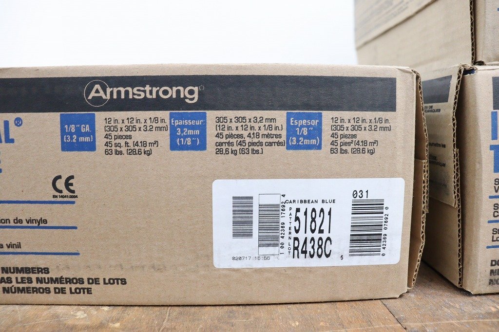 Yahoo!オークション - 【引取限定】新品 J1177 Armstrong タイル 3ケー...