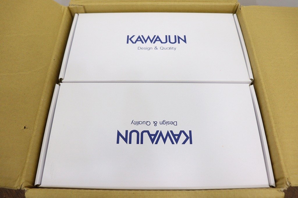 Yahoo!オークション - 新品 J1479 KAWAJUN/カワジュン ガラス棚付ダブ...