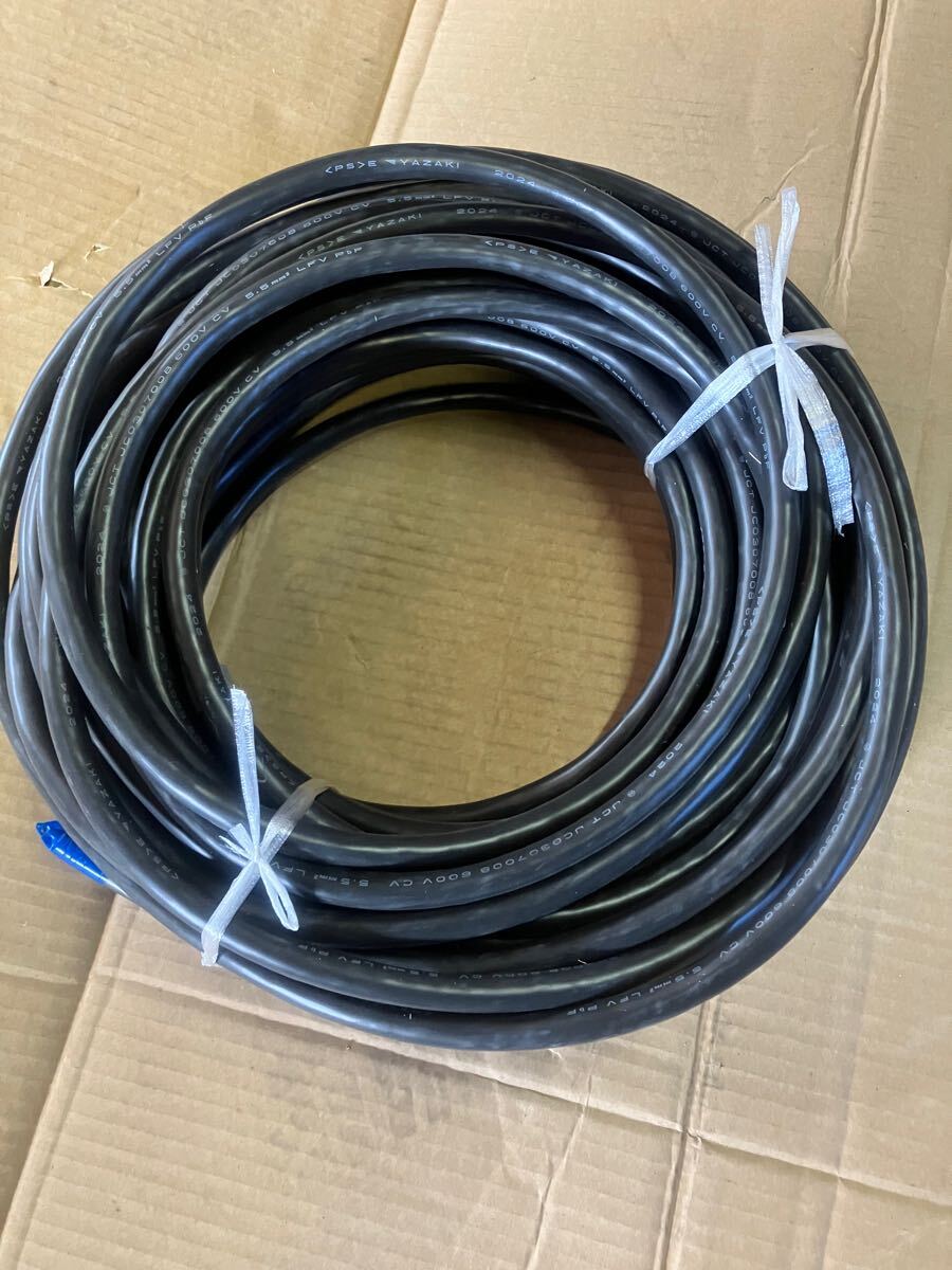 Yahoo!オークション - cvケーブル 5.5sq 3c 30m