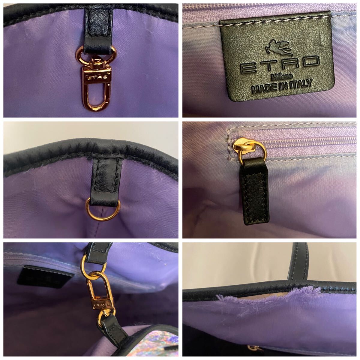 Yahoo!オークション - 【美品/激レア】ETRO エトロ トートバッグ ペイ...