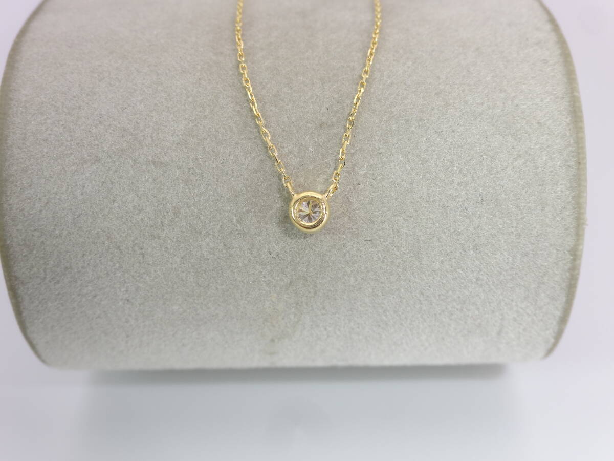 Yahoo!オークション - ete エテ K18 ダイヤ( 0.06刻印) 約36/40cm位 ...