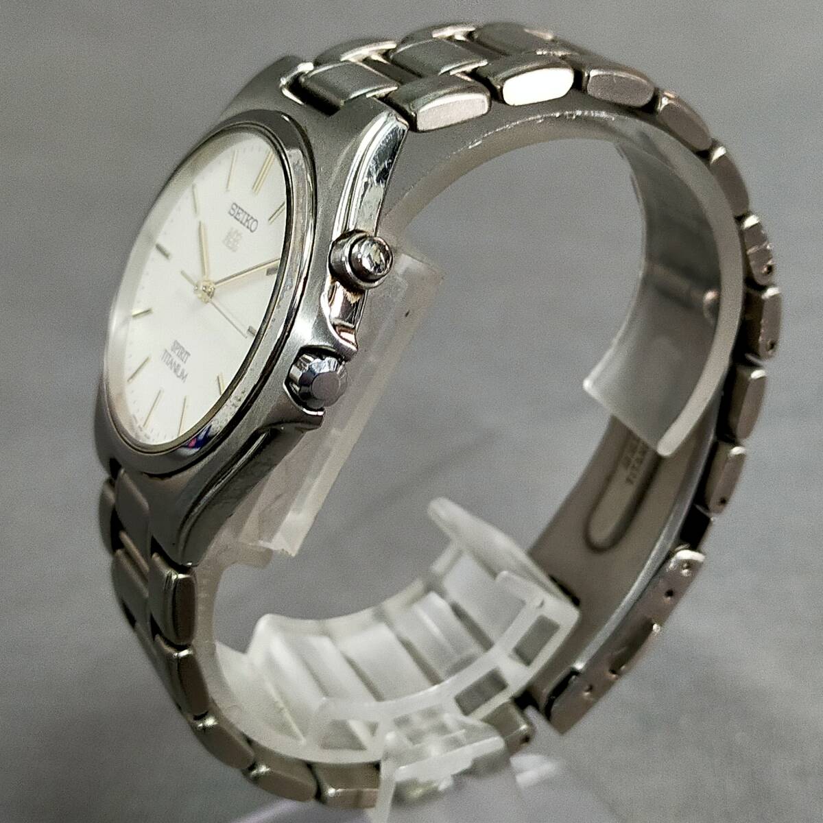 Yahoo!オークション - 11/26 281319 SEIKO AGS SPIRIT TITANIUM 4M21-...