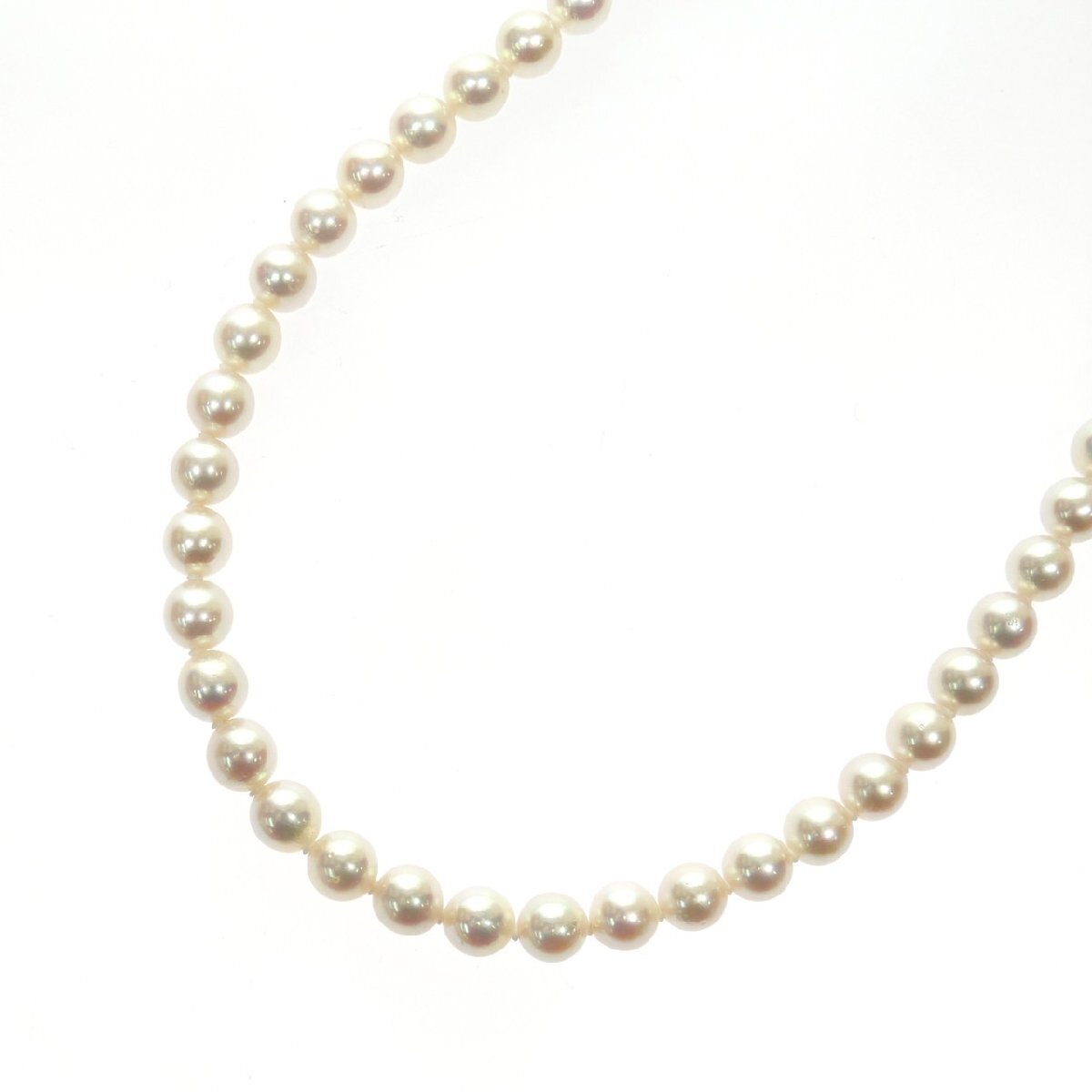 1円スタート アコヤ真珠 ネックレス 47粒 47P 8.00-8.50mm pearl 金具 SILVER シルバー アクセサリー レディース NGLソーティング(アコヤ真珠)｜売買された ...