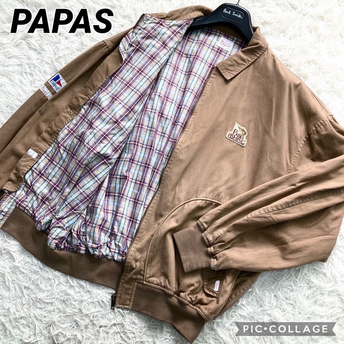 Yahoo!オークション - 美品 L Papas パパス コットン フィッシング タ...