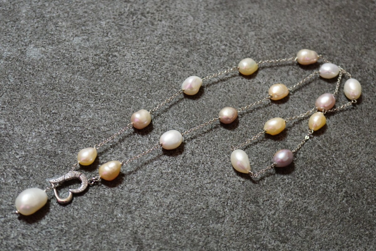 Yahoo!オークション - x28 本真珠 パール ネックレス アクセサリー 真...