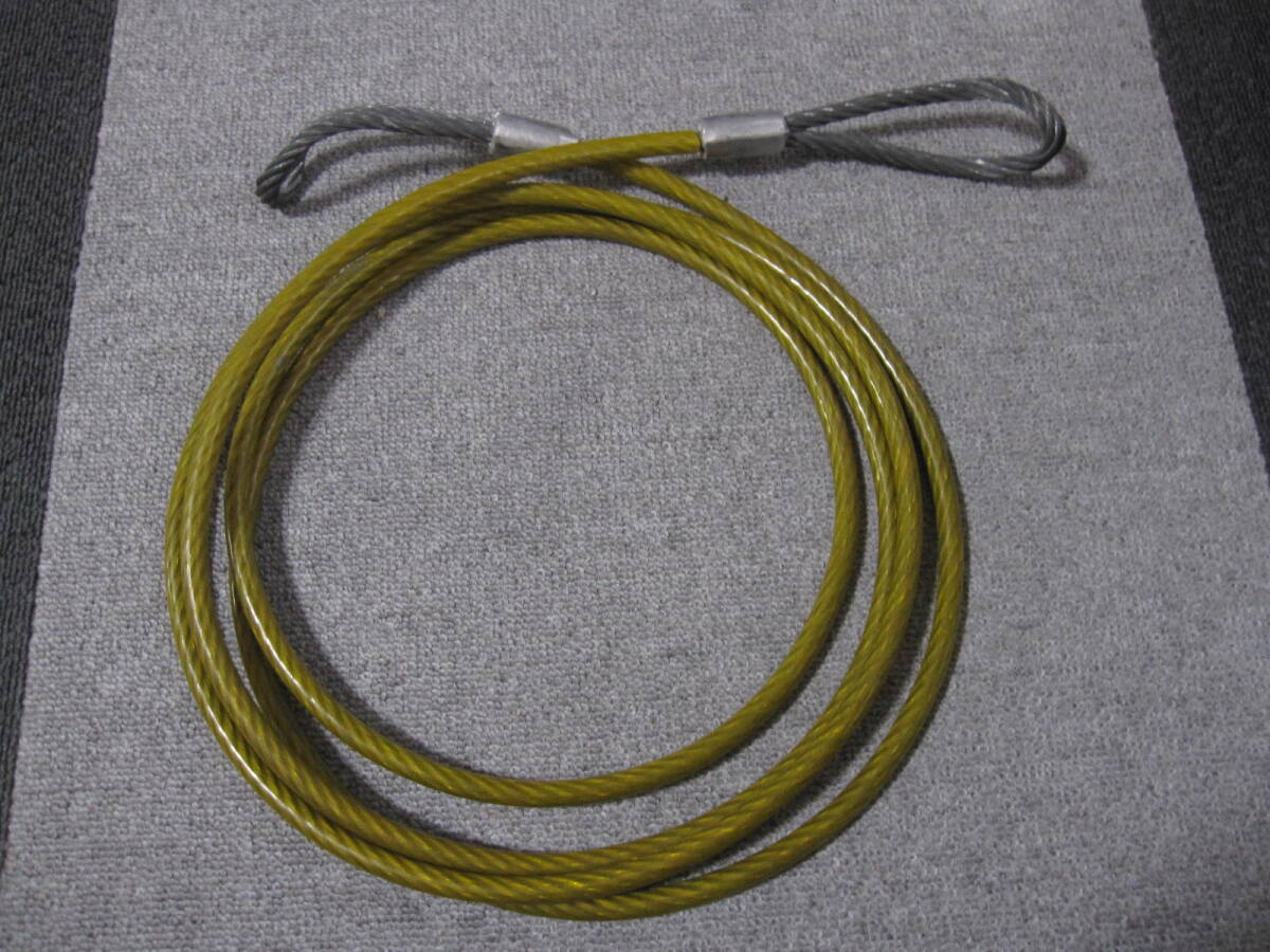 Yahoo!オークション - 牽引ワイヤー ロープ 実寸約3.7m 約920g 太さ...
