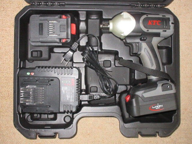 Yahoo!オークション - (KTC) 12.7SQ 18V 2.0Ah コードレス充電式電動...