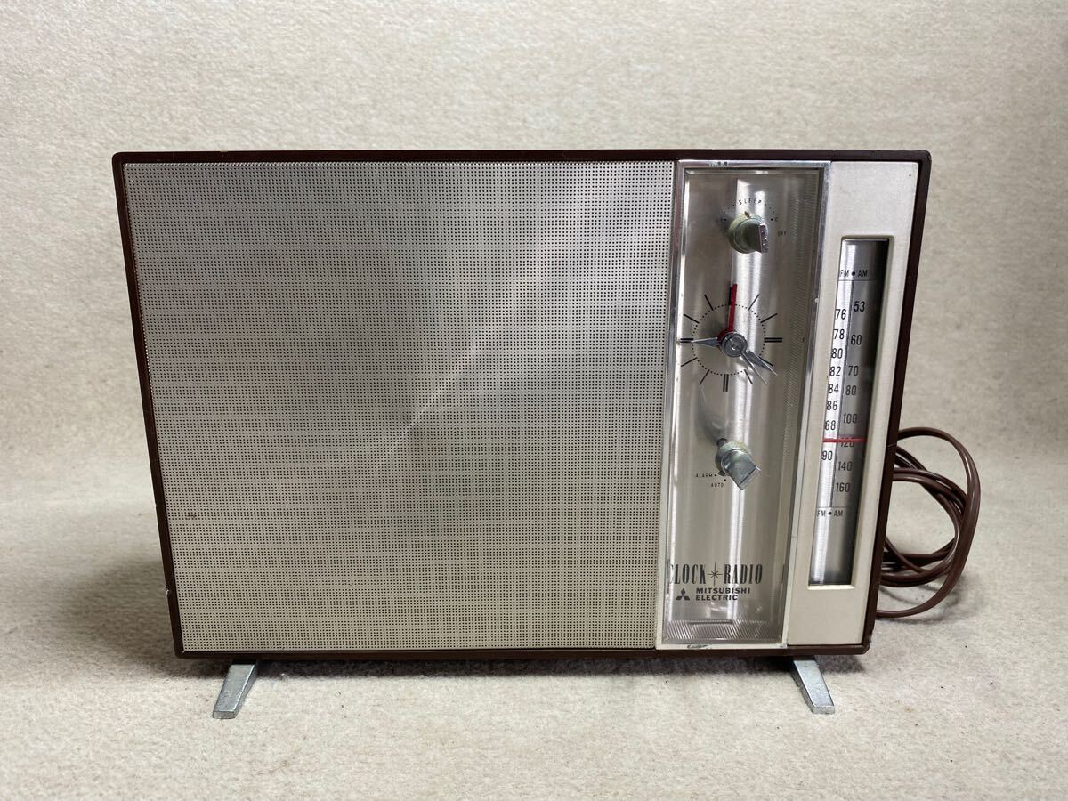 Yahoo!オークション - 昭和レトロ 三菱 時計付きラジオ FT-521 MITSUB...