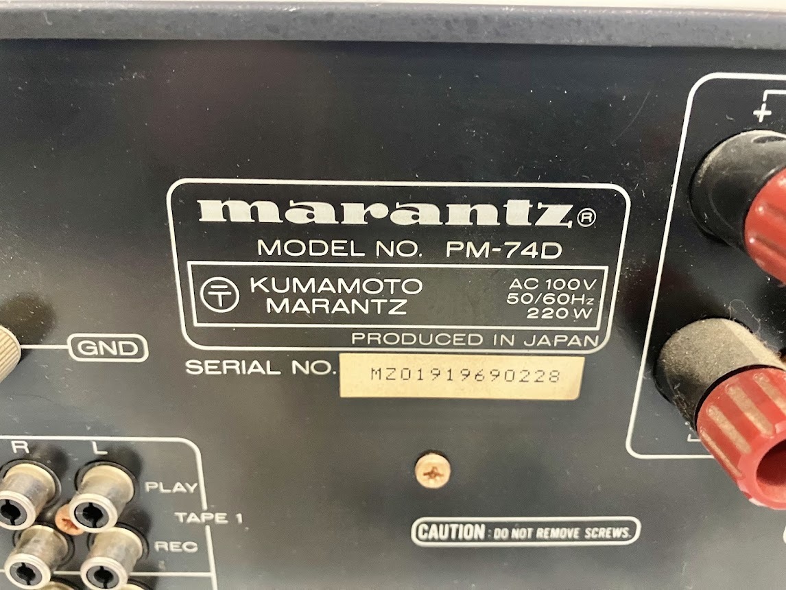 Yahoo!オークション - Marantz マランツ プリメインアンプ PM-74D (24...