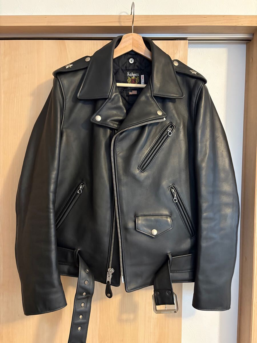 Yahoo!オークション - Schott 613UST ONESTAR TALL 40 ダブルライダー...