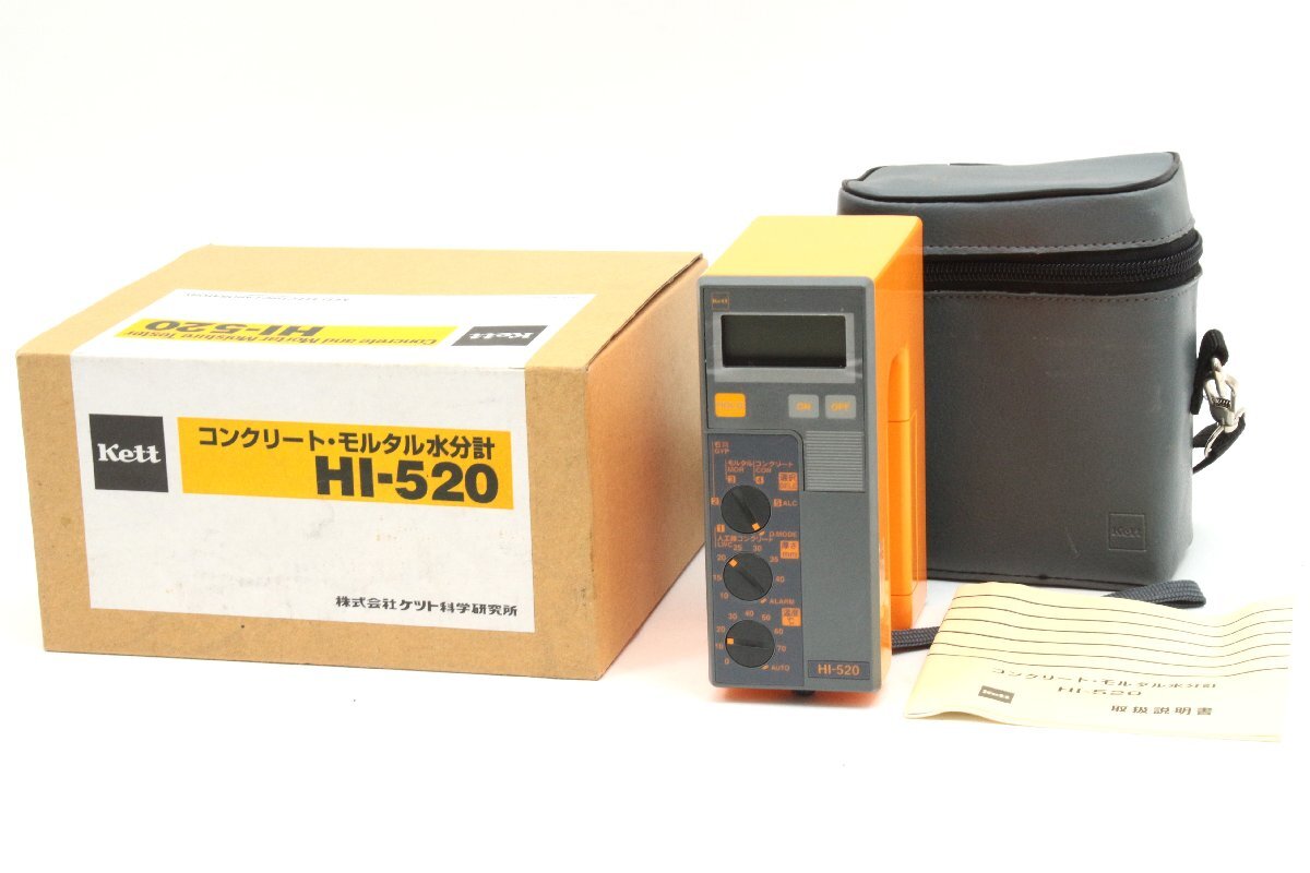 Yahoo!オークション - Kett コンクリート・モルタル 水分計 [HI-520]