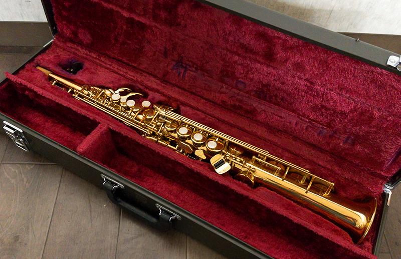 □YAMAHA YSS-475 ソプラノサックス ハードケース・マウスピース □YAMAHA YSS-475 ソプラノサックス ハードケース・マウスピース