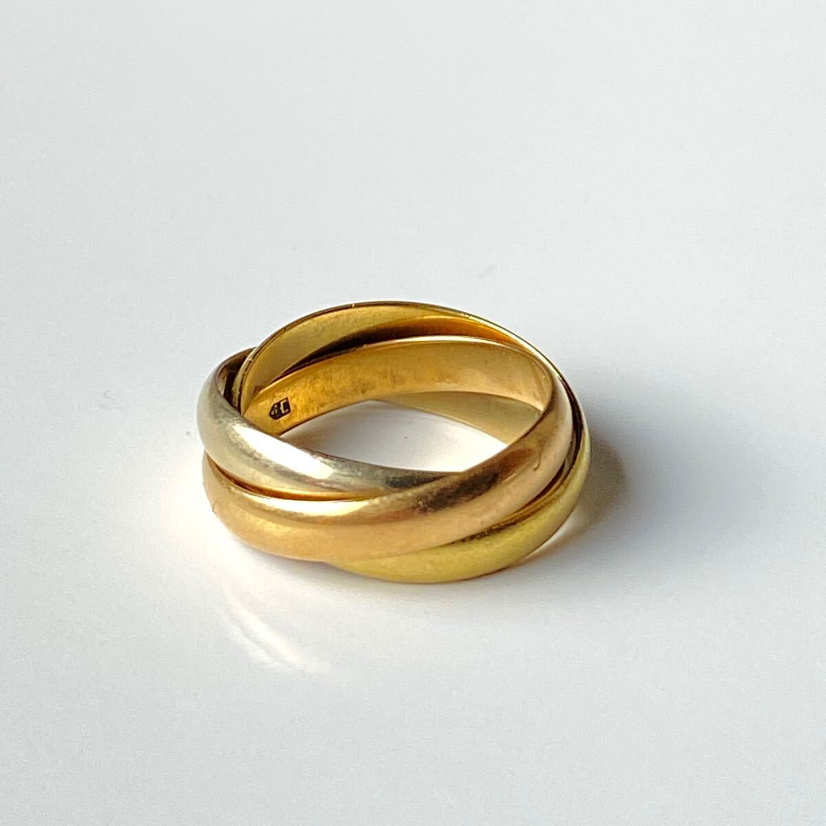 Yahoo!オークション - 18金 3連リング 750刻印 6.85g 指輪 アクセサリ...