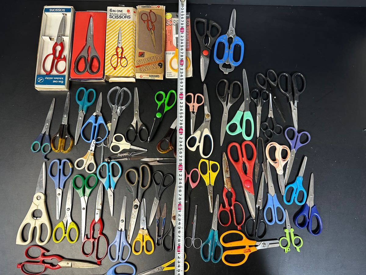 Yahoo!オークション - [B237] 大量 はさみ 色々 まとめて 鋏 ハサミ キ...