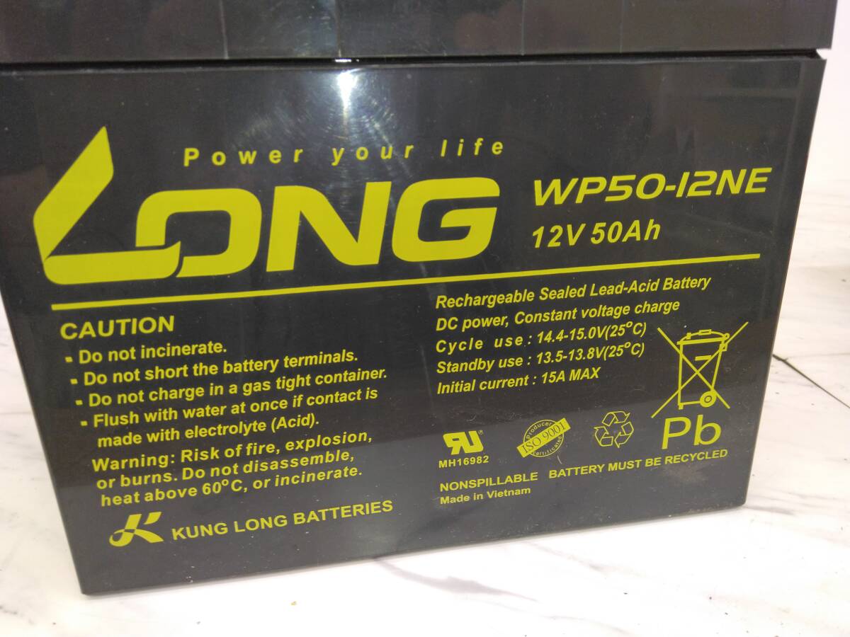 M823 棚37 ジャンク品 LONG WP50-12NE 12V50Ah バッテリー ポータブル電源用 密閉型 制御弁式鉛蓄電池 ロング 11/5(バッテリー)｜売買されたオークション情報 ...