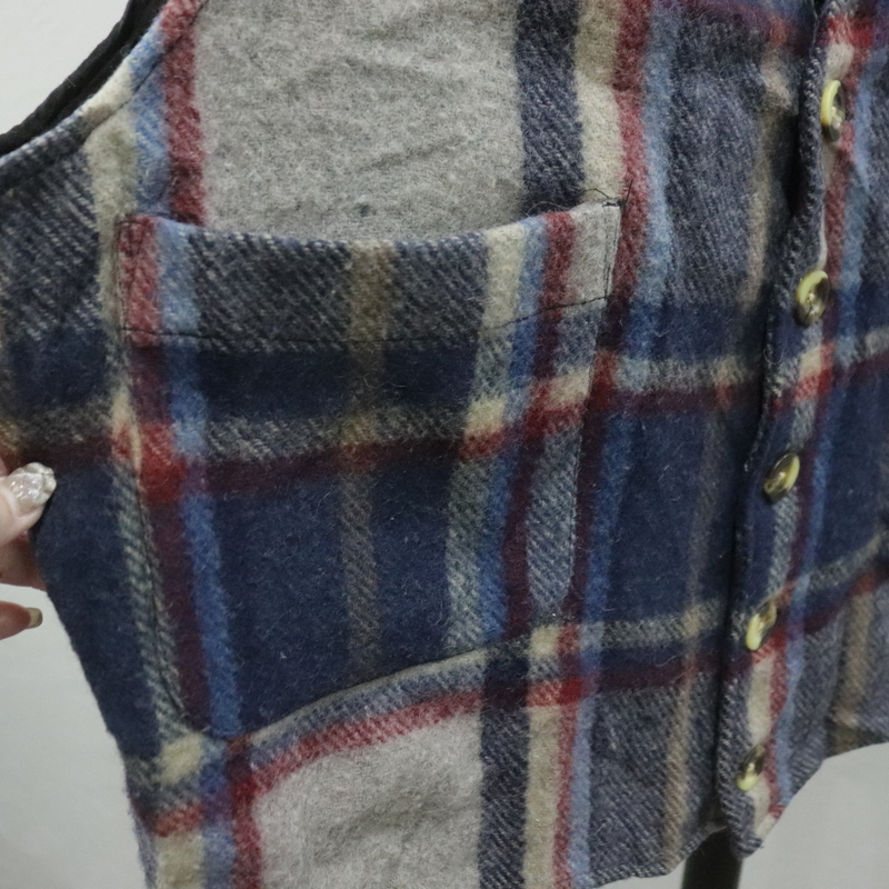 Yahoo!オークション - B973 90sビンテージ HABITAT チェック柄 ウール...