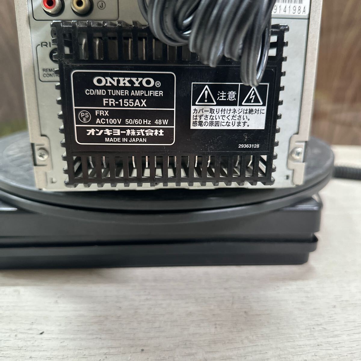 Yahoo!オークション - MYM11-55 激安 ミニコンポ ONKYO FR-155AX CD/MD...