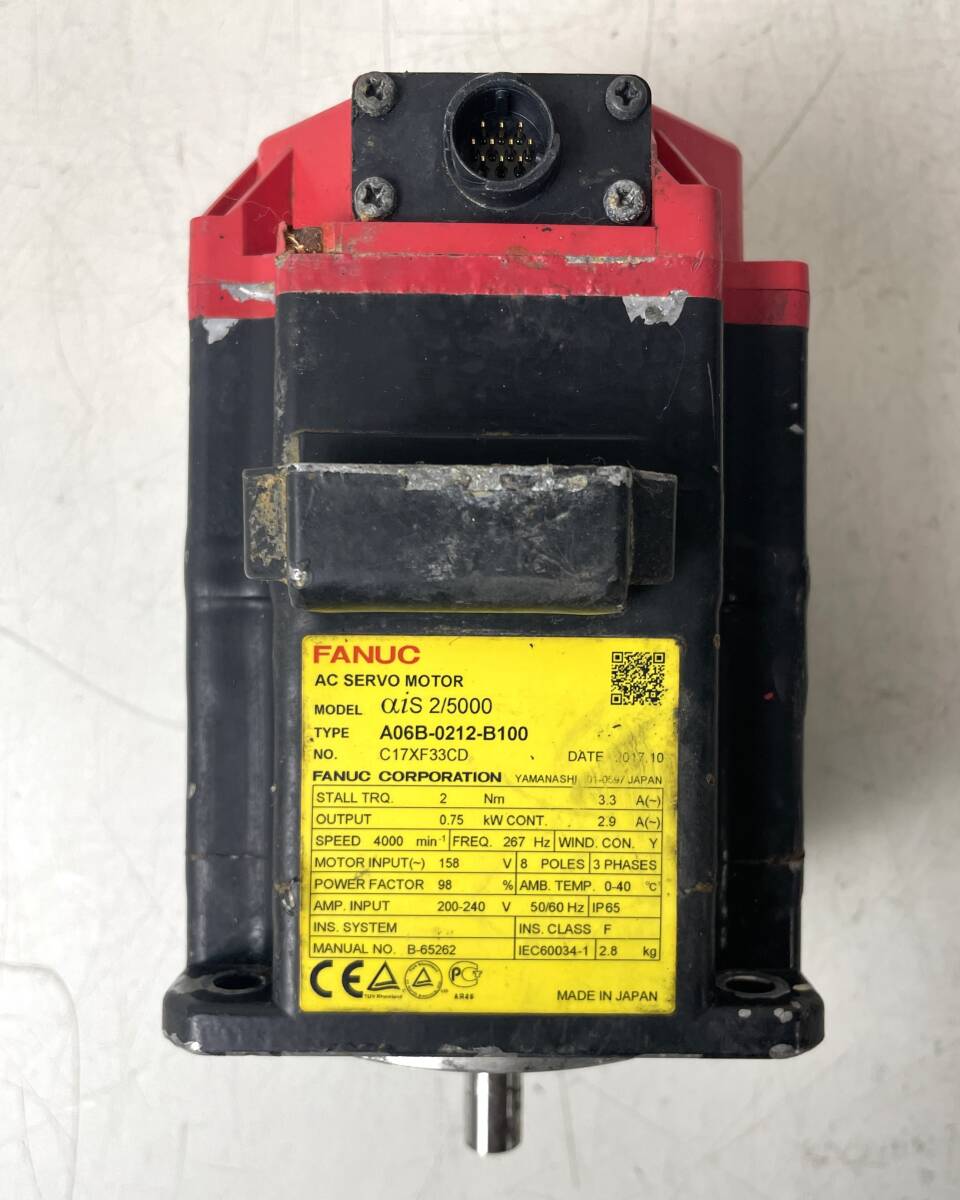 FANUC AC SERVO MOTOR aiS 2/5000 A06B-0212-B100 2017.10 ジャンク品 B-373(その他)｜売買されたオークション情報、yahooの商品情報 ...