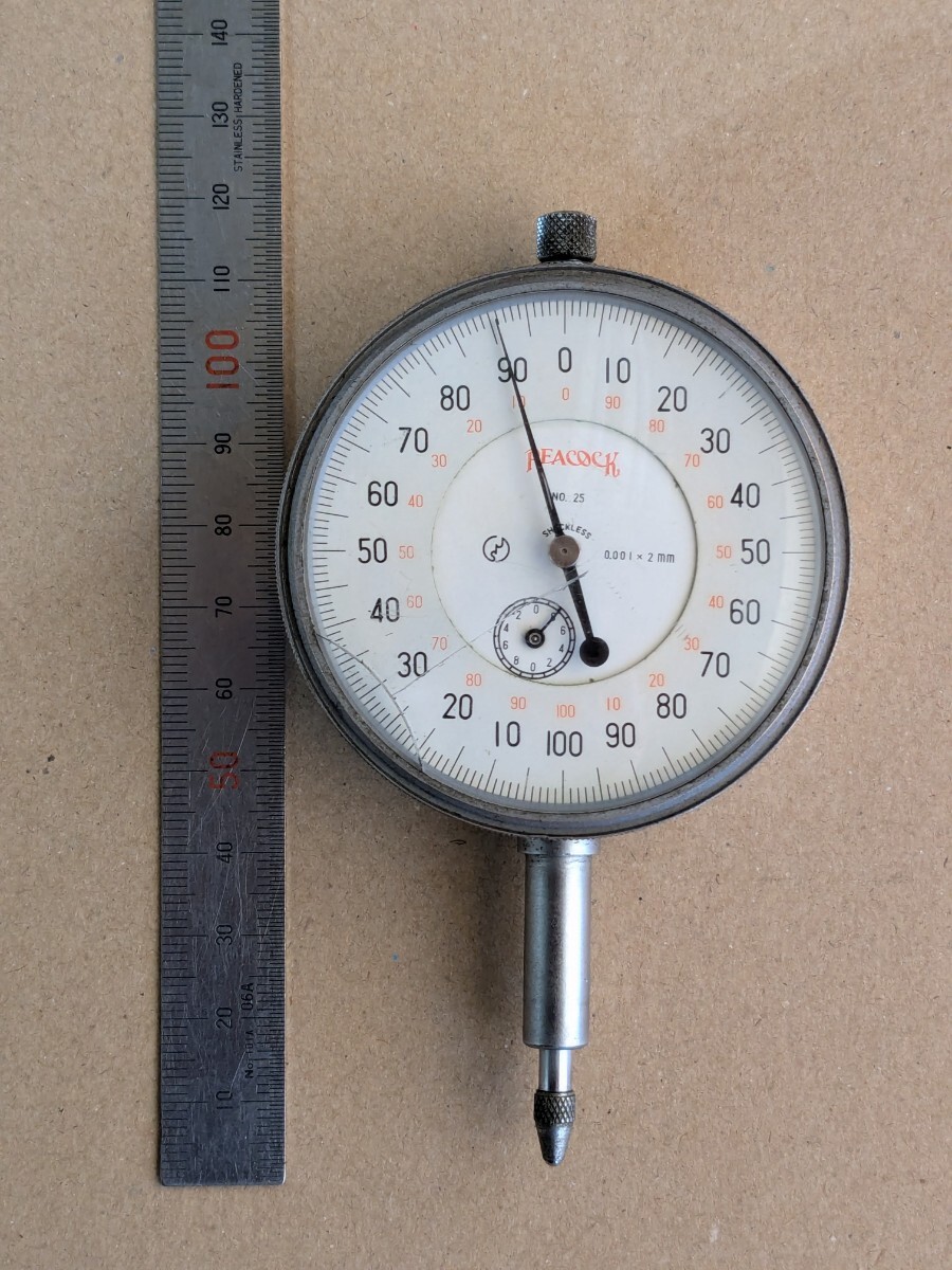 Yahoo!オークション - ピーコック ダイヤルゲージ 0.001×2mm 0.001mm ...
