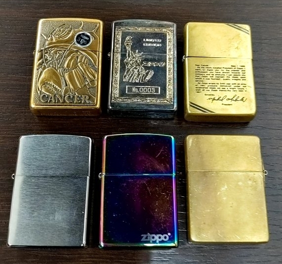 Yahoo!オークション - #18105【 ヴィンテージ Zippo 6点まとめ 】ジッ...