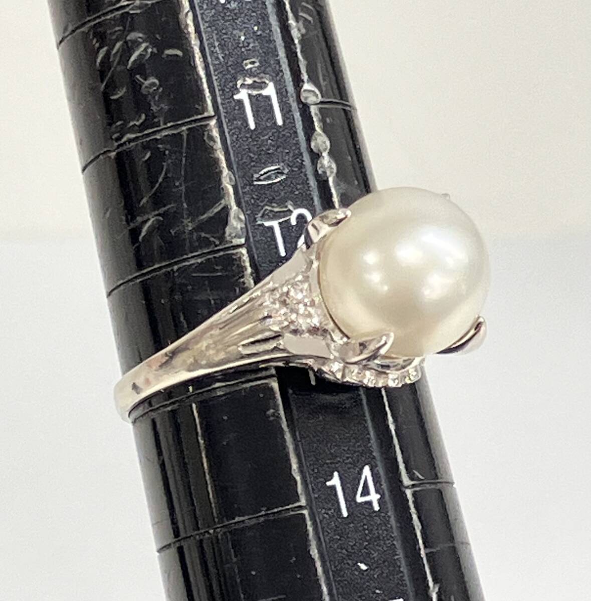 Yahoo!オークション - Pt900 ダイヤ 0.04ct 13号 リング