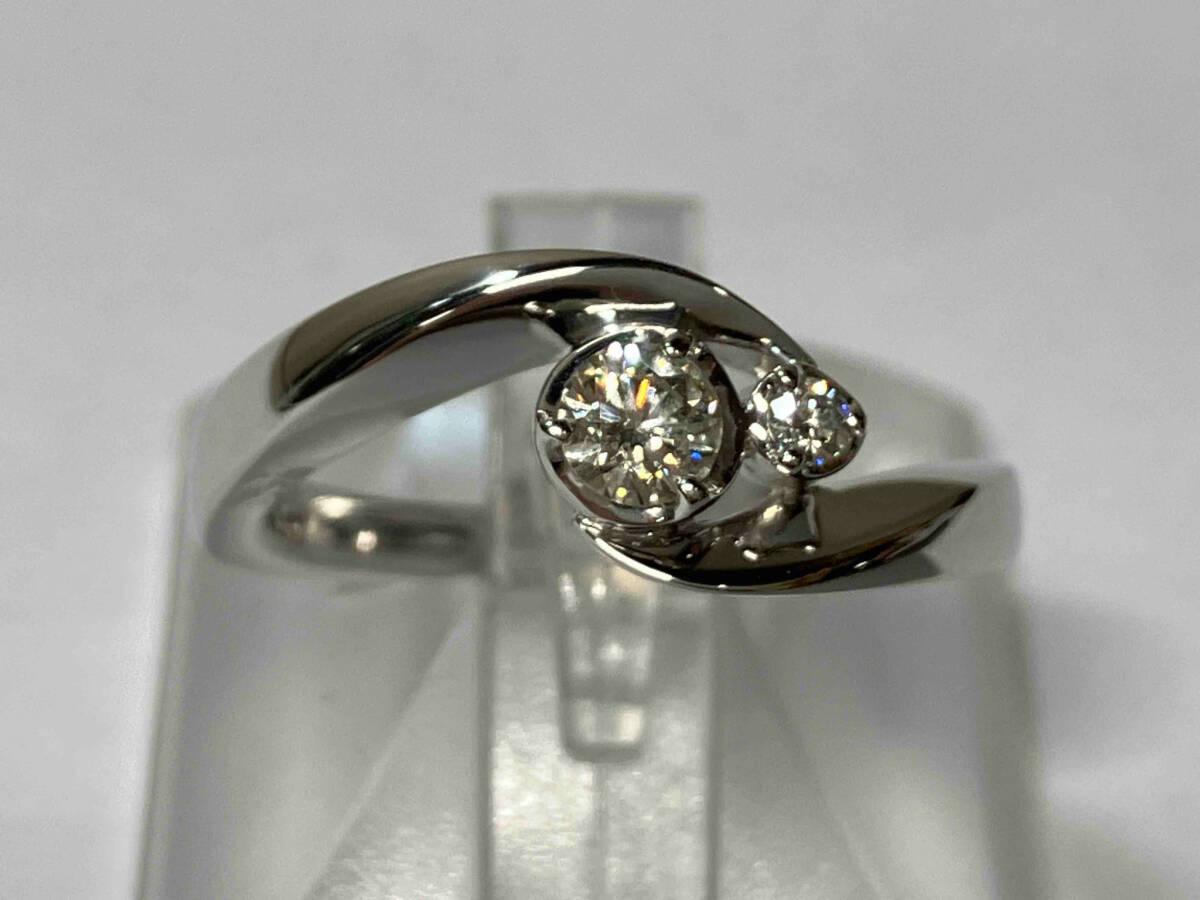 Yahoo!オークション - 4℃ K18WG ホワイトゴールド 0.178ct サイズ約10...