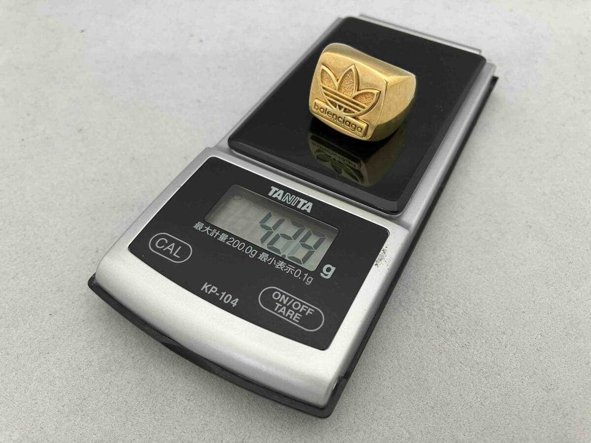 Yahoo!オークション - BALENCIAGA SV ＃16 42.9g adidasコラボ リング ...
