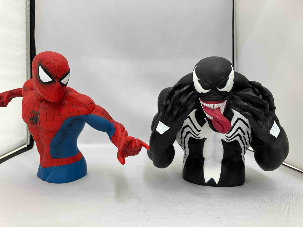 Yahoo!オークション - 貯金箱 マーベル スパイダーマン ヴェノム 2個セ...