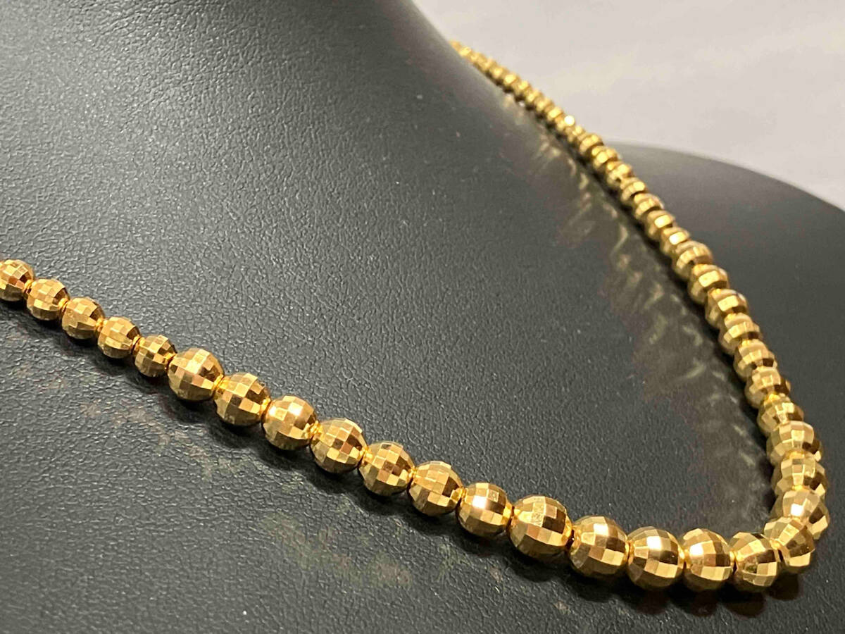 Yahoo!オークション - K24 純金 ネックレス 42cm 24.5g 幅0.3~0.6cm カ...